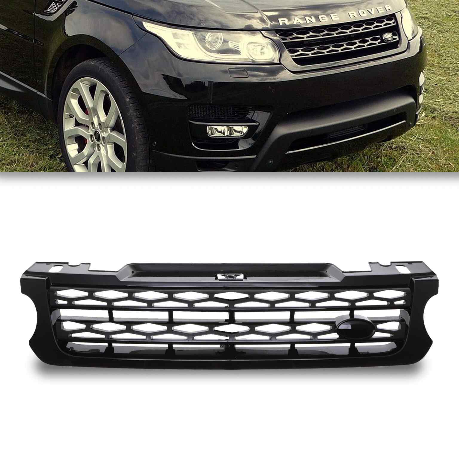 Hawk Black Mesh Grille To Fit Range Rover Sport L494 14-17 | Hawk Parts