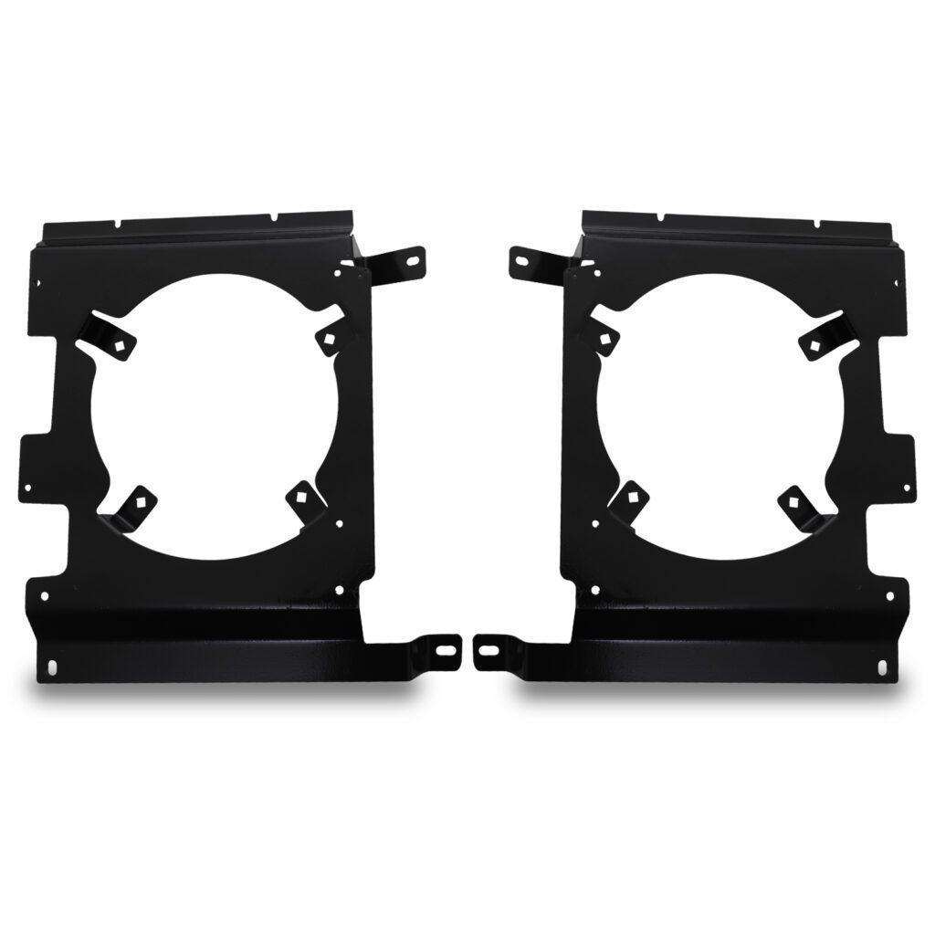 Hawk Black Grille & Light Surround Kit To Fit Land Rover Defender 83-16 ...