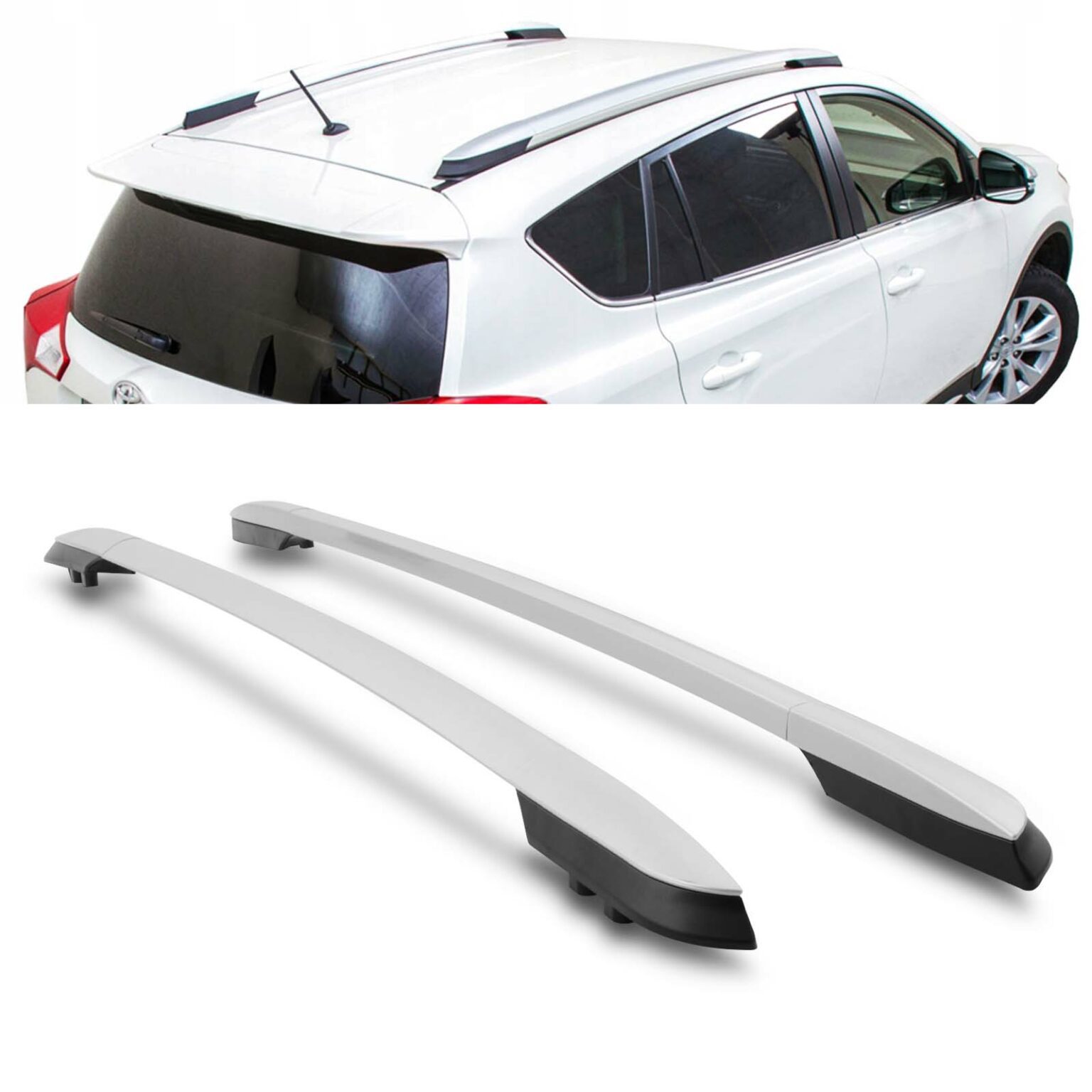 Toyota Rav4 13-17 Silver Roof Rails | Hawk Parts