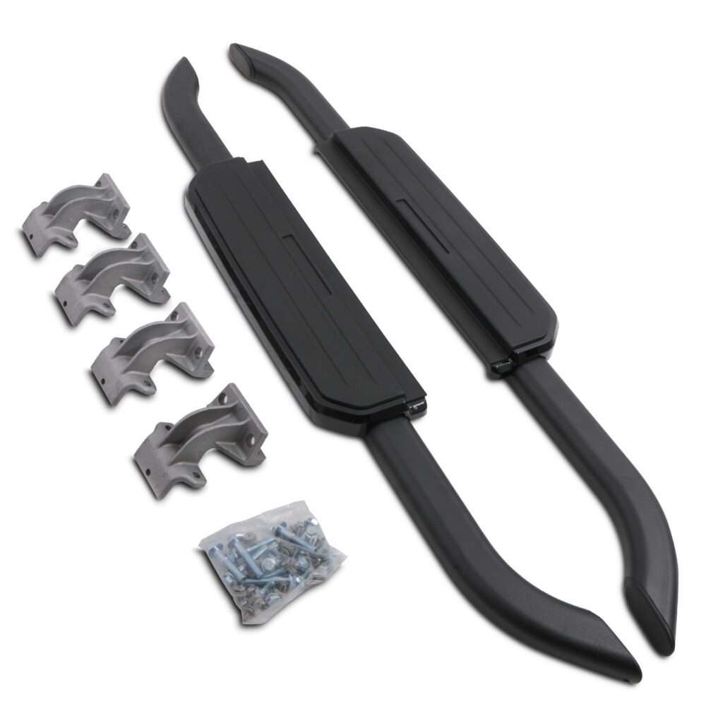 Hawk Black Side Steps To Fit Land Rover Defender 90 L663 2020+ | Hawk Parts