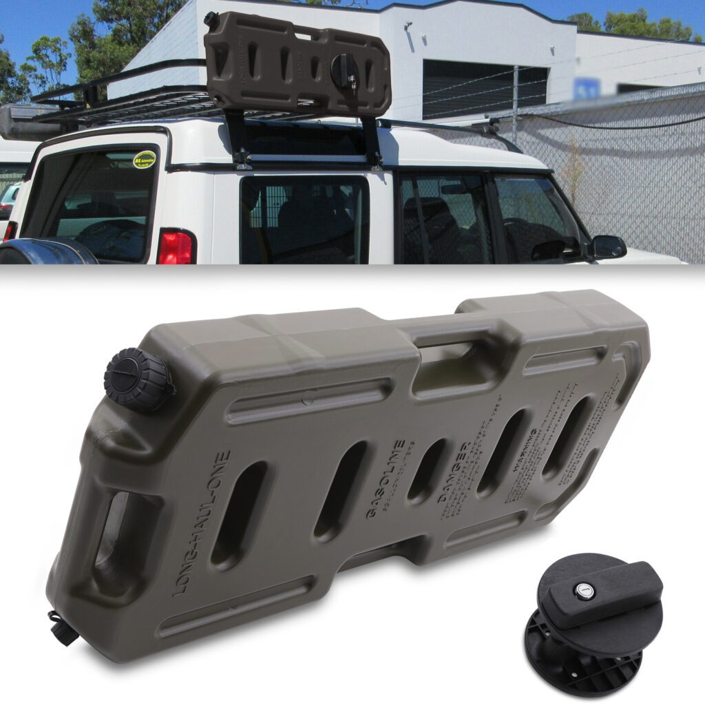 Universal 20L Litre Jerry Fuel Can With Lock Mount | Hawk Parts