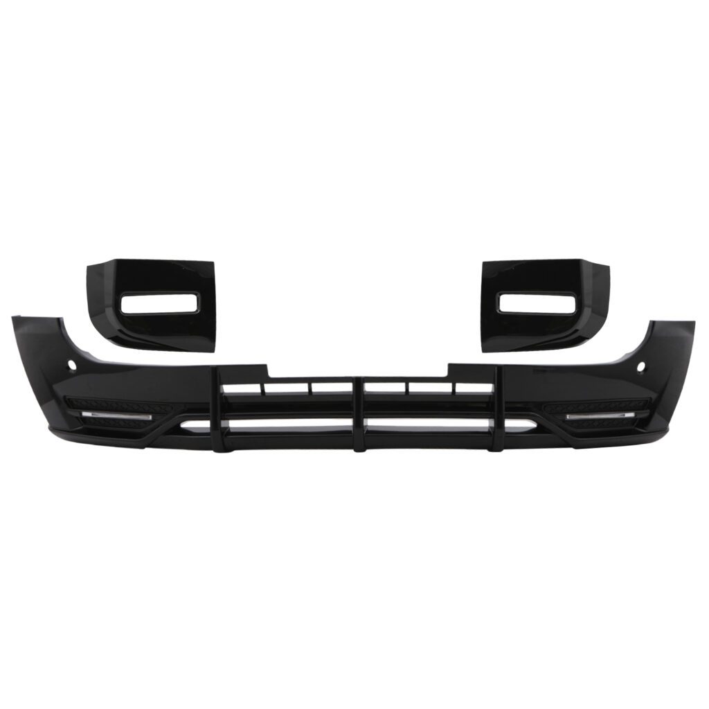 Hawk Gloss Black Front Bumper Splitter To Fit Land Rover Defender L663 ...