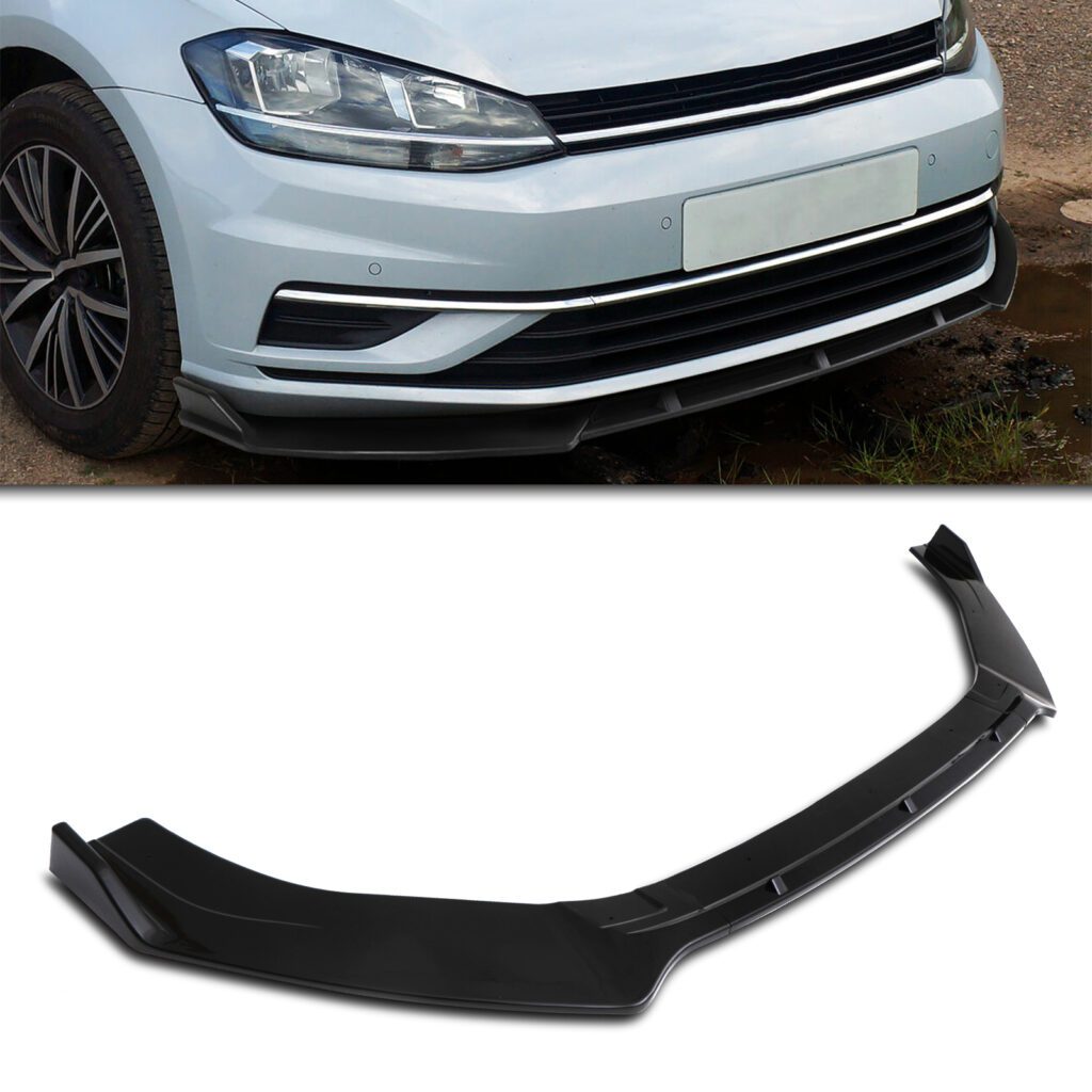 VW Golf MK7/MK7.5 GTI GTD Gloss Black Front Bumper Lip Splitter | Hawk ...