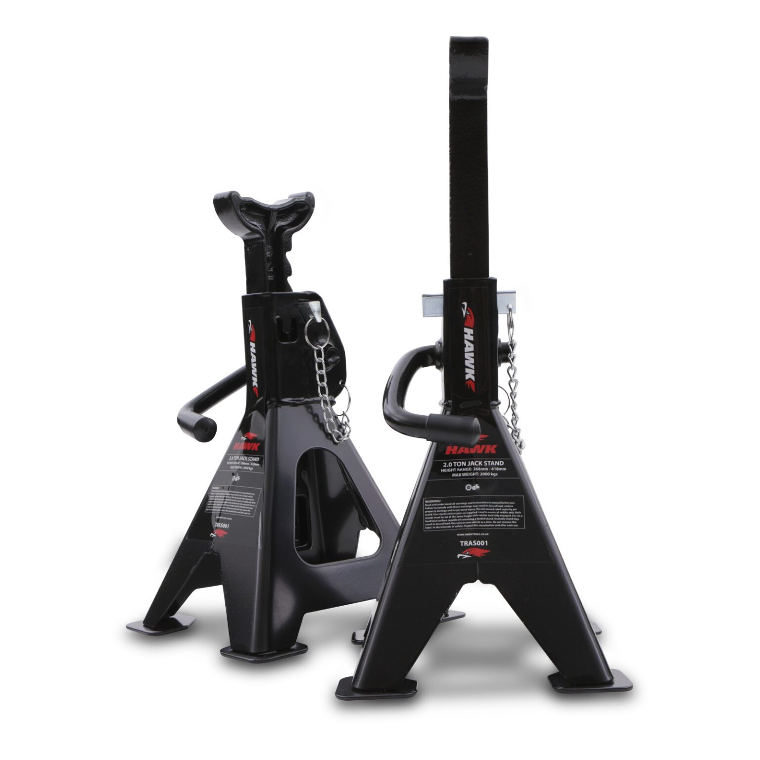 2 Tonne Axle Stands Set of 4 | Hawk Parts