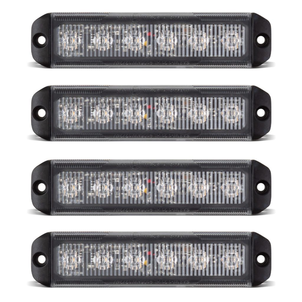 Ford Transit MK7 MK8 2001+ 4x Amber LED Recovery Beacon Roof Lights Kit ...