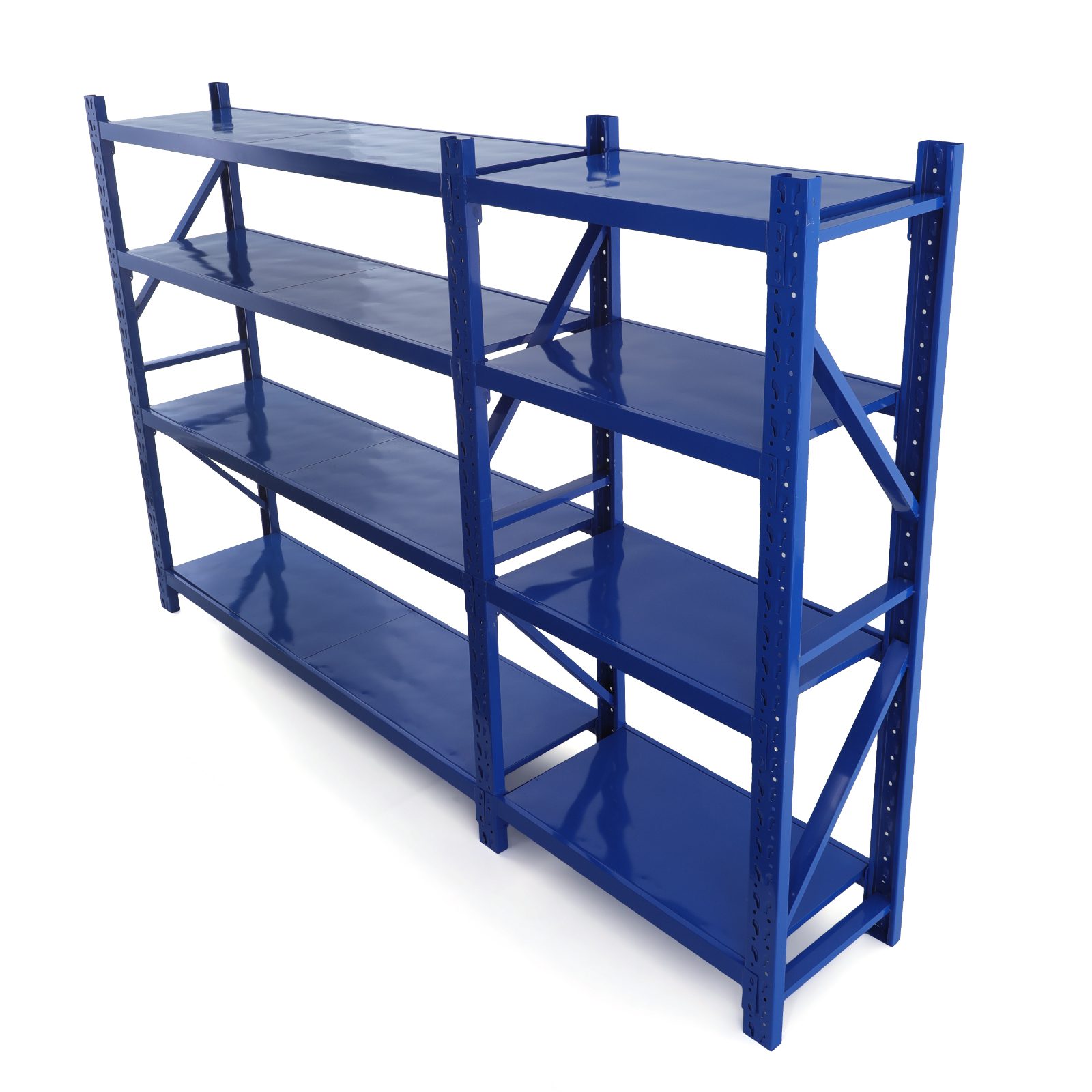 300cm Wide Warehouse Shelving Kit - 8 Shelf Levels - 300x200x50cm ...